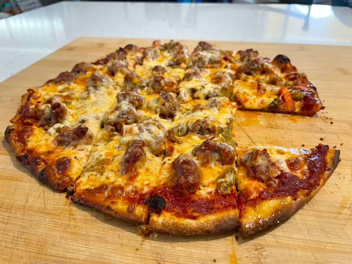 Sourdough Chicago-Style Thin Crust Pizza - Grant Bakes